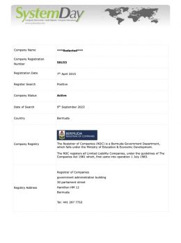 Bermuda Company Documents